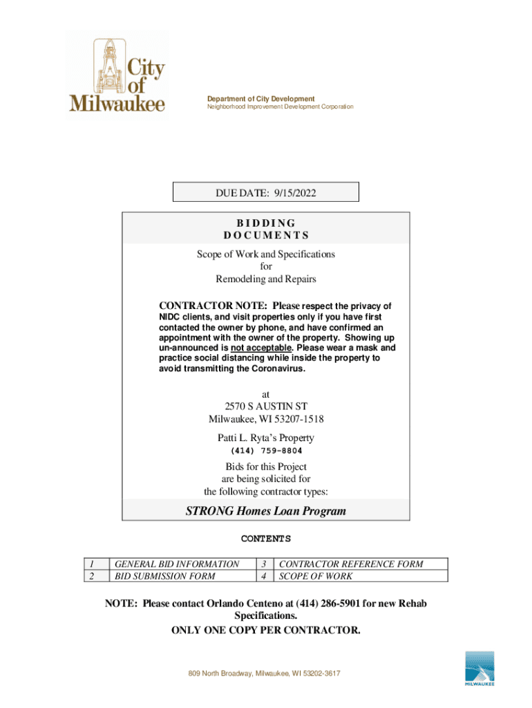 Fillable Online city milwaukee 2570 S AUSTIN ST Fax Email Print - pdfFiller