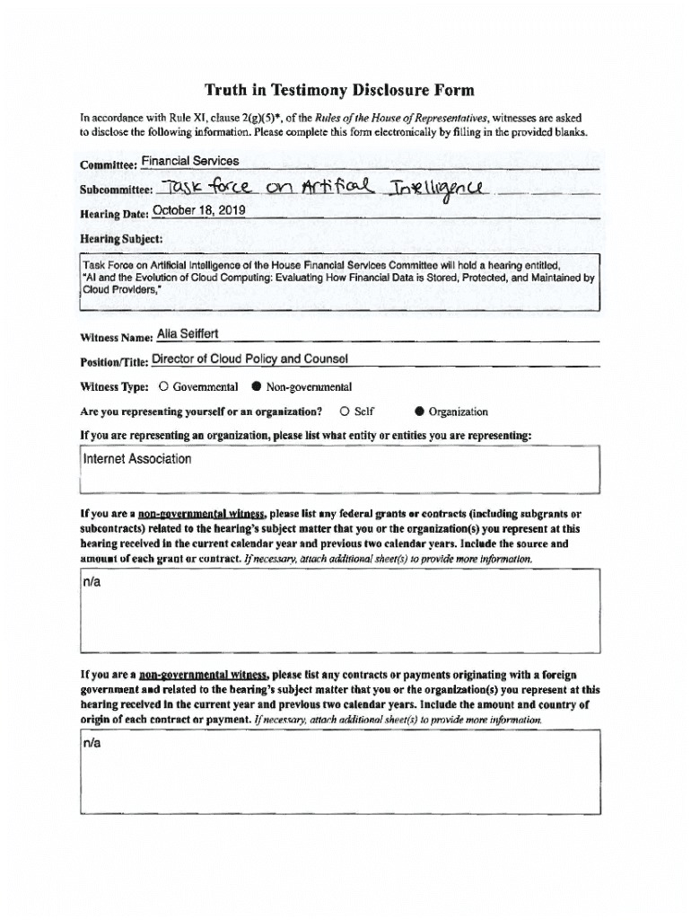 Fillable Online STATEMENT FOR THE RECORD STEVE GROBMAN, SENIOR VICE ...