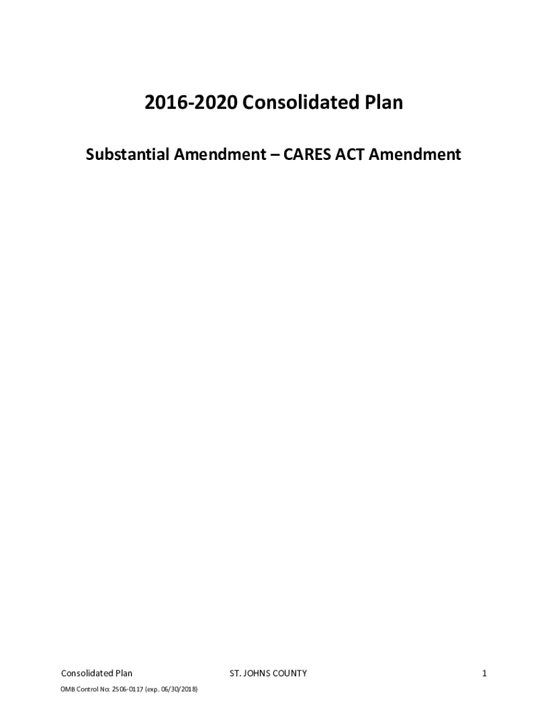 Fillable Online 24 CFR91.505 - Amendments to the consolidated plan24 ...