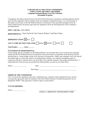 Fillable Online FAIR POLITICAL PRACTICES COMMISSION - lunar.fppc.ca.gov ...