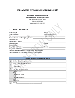Fillable Online Stormwater Wetland SCM Design Manual. Stormwater Design Manual Fax Email Print ...