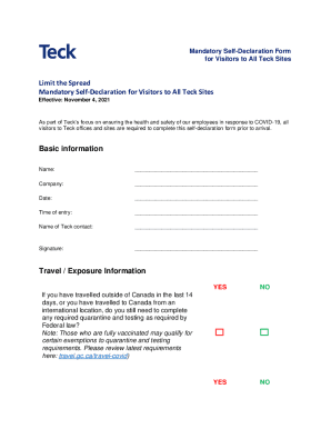 Fillable Online Air Suvidha Self Declaration Form for India - Apply ...