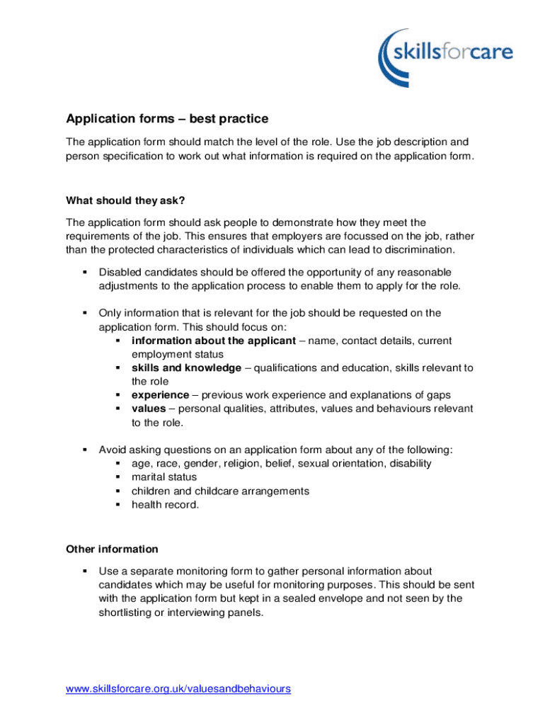 Fillable Online Application Form Design: Best Practices and Key ...