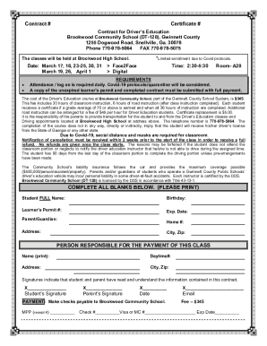 Fillable Online Contract # Certificate # COMPLETE ALL BLANKS BELOW ...