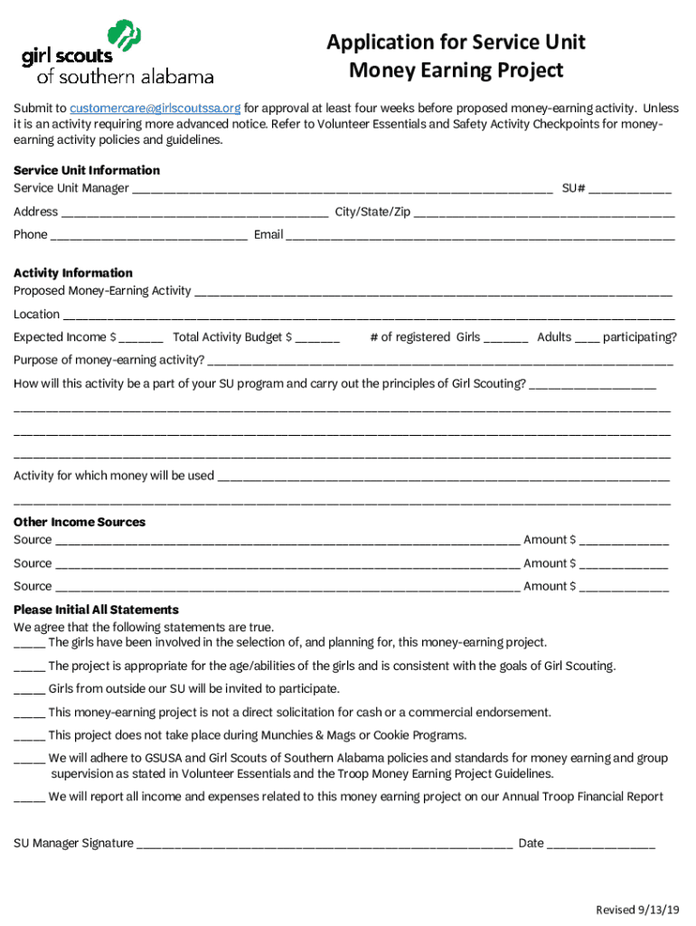 Fillable Online Building Girls of Courage, Confidence, and ... - Girl ScoutsBuilding Girls of ...