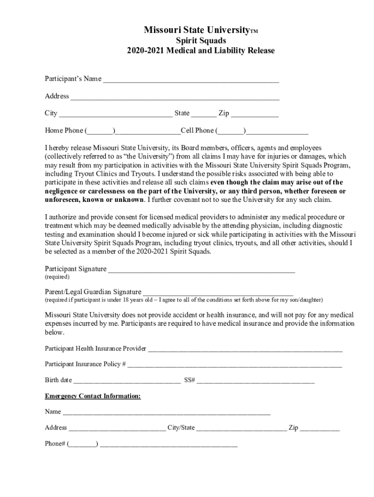 Fillable Online Boomer's Upcoming Appearances - Spirit Squads ...