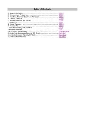 Fillable Online Table of Contents Section A General Information 2 ...