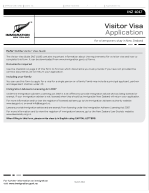 Fillable Online New Zealand Immigration - Fill Out and Sign Printable ...