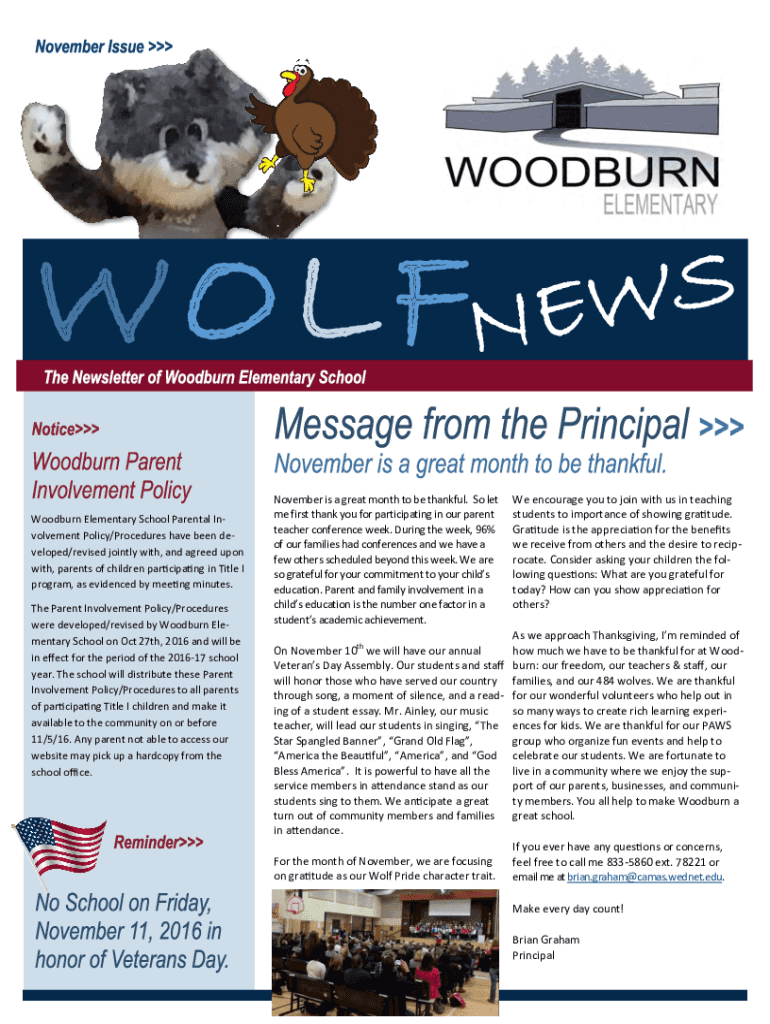 Fillable Online schools camas wednet Woodburn School Improvement and ...