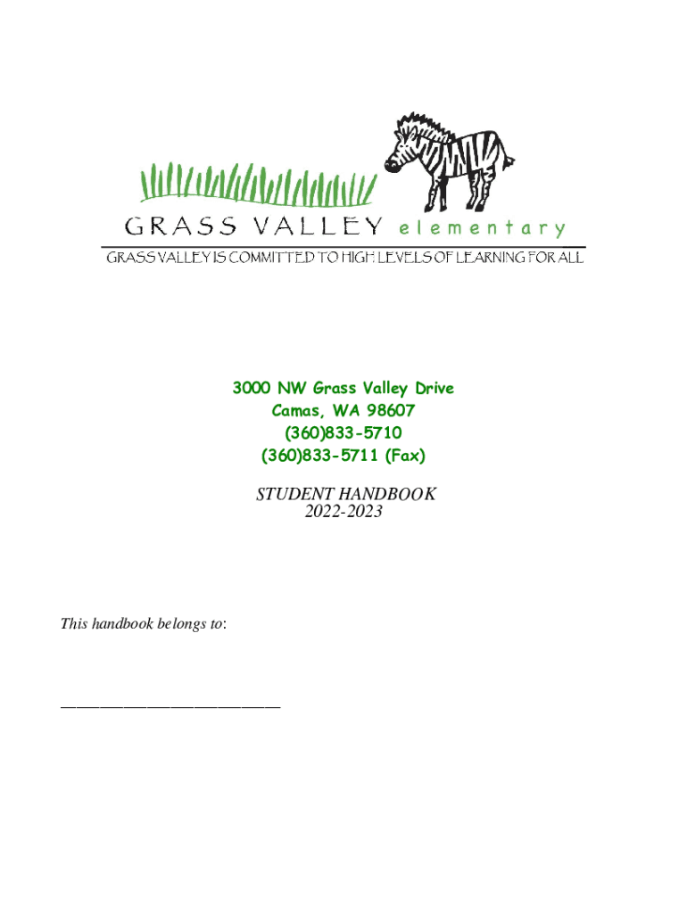 Fillable Online schools camas wednet Grass Valley Elementary School, 3000 NW Grass Valley Dr ...