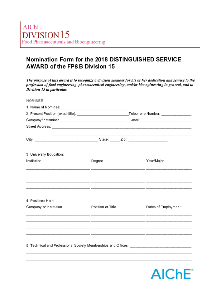 Fillable Online Distinguished Service Award - Order of the Arrow, BSA Fax Email Print - pdfFiller