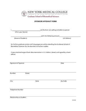 Fillable Online grad.ncsu.eduwp-contentuploadsSPONSOR AFFIDAVIT OF SUPPORT - The Graduate School ...
