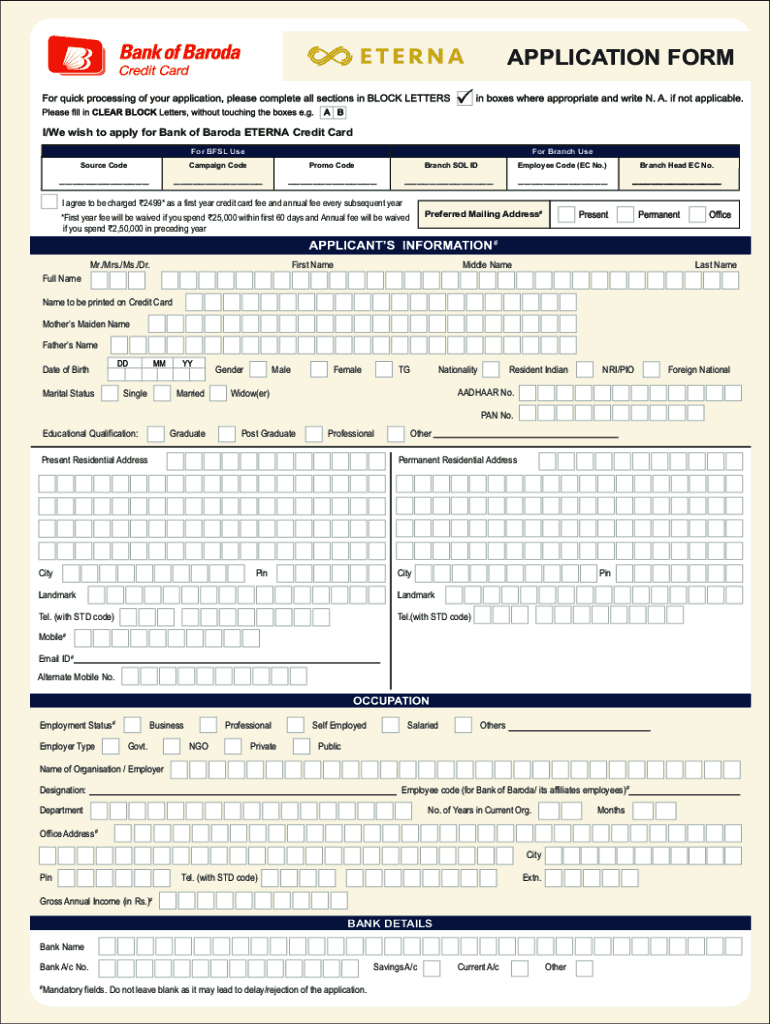 Fillable Online Eterna Application Form.cdr Fax Email Print - pdfFiller