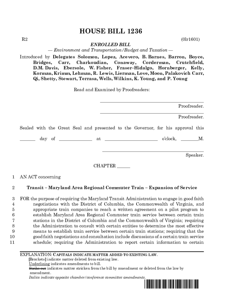 Fillable Online iga.in.govlegislative2022House Bill 1236 - Project ...