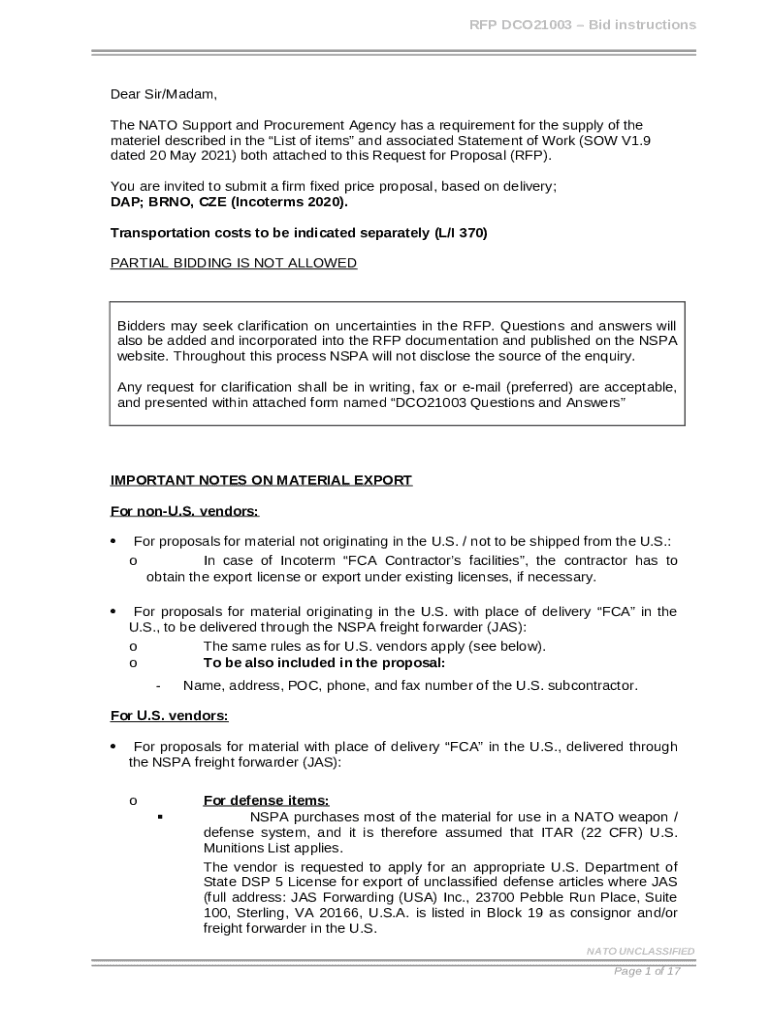 eportal.nspa.nato.int passportNSPA ePortal - NATO Doc Template | pdfFiller