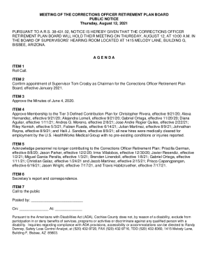 Fillable Online Corrections Officer Retirement PlanHome Fax Email Print ...