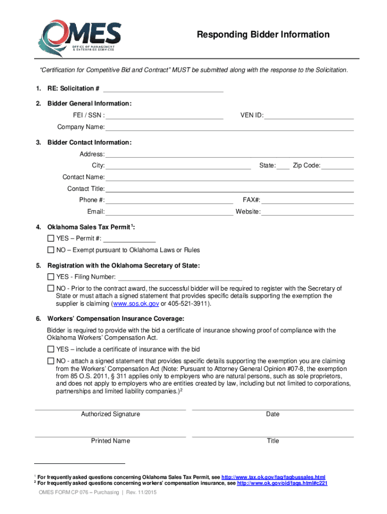Fillable Online ds8hbldo2z4gr.cloudfront.netwp-contentuploadsResponding Bidder Information Form ...