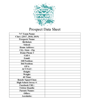 Fillable Online Prospect Data Sheet - TNG Legal, PLC Fax Email Print ...