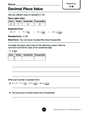 Fillable Online Place Value (Easy Explanation for Kids with Examples)17 ...