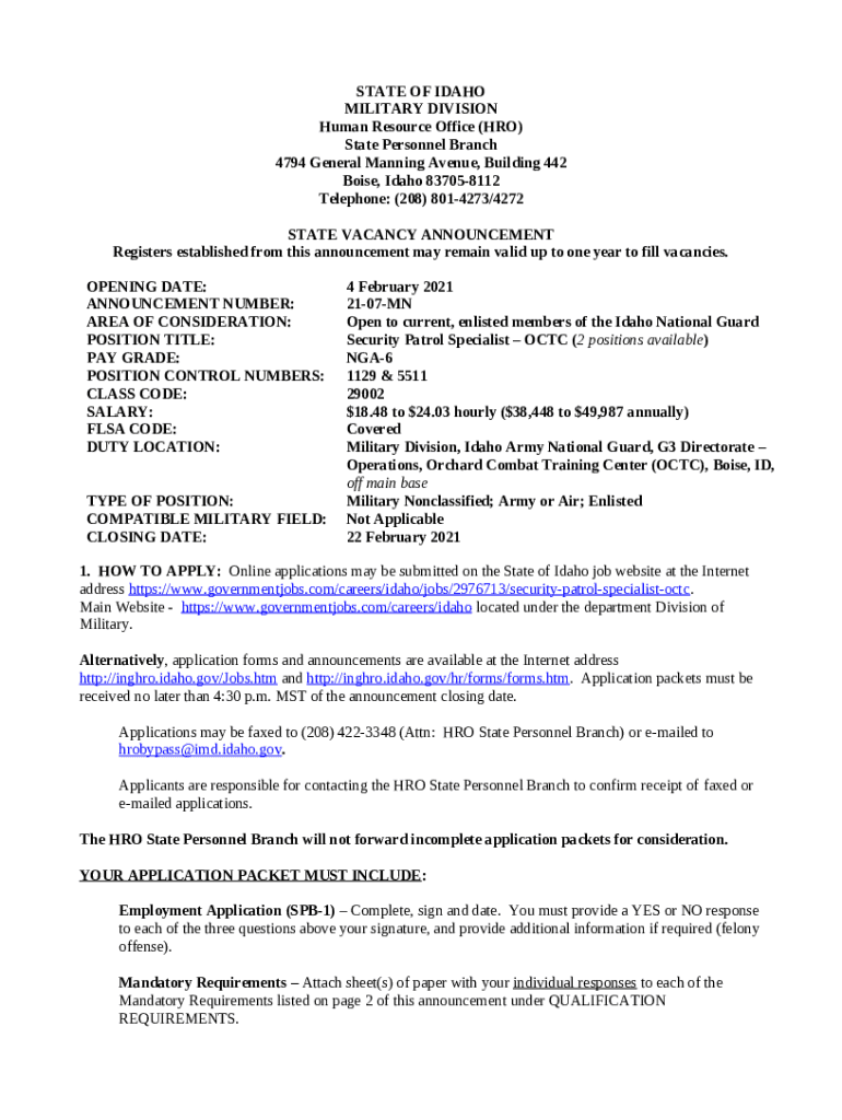 Ination About State CareersDivision of Human Resources - inghro idaho ...