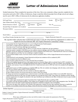Fillable Online College Admission Application Letter: Format (with ...
