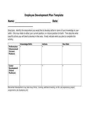 21+ Best Employee Development Plan Templates - Word, PDF Doc Template ...