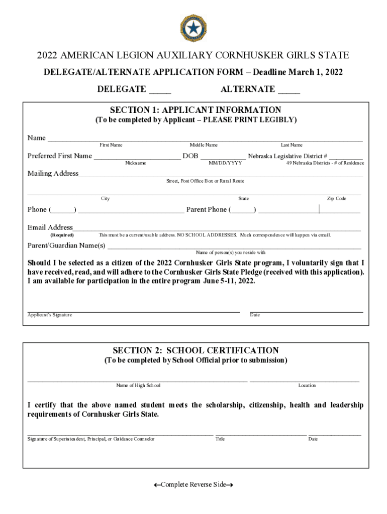 Fillable Online American Legion Auxiliary Department of Maryland, Inc Fax Email Print - pdfFiller