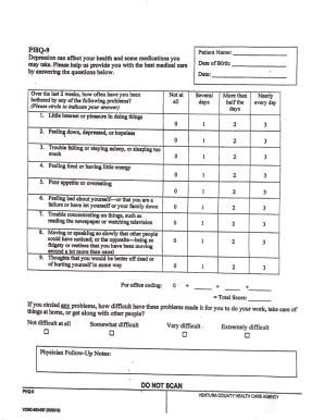 Fillable Online Depression: What It Is, Symptoms, Causes, Treatment ...