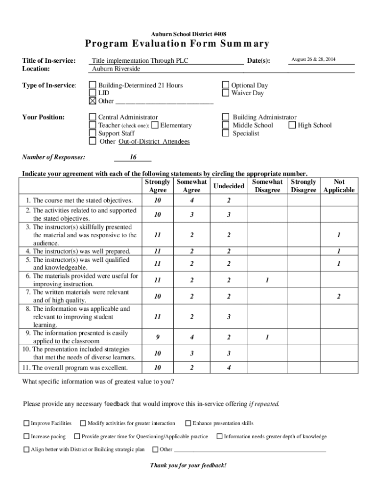 Fillable Online Get the free Auburn School District #408 Program ...