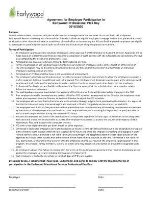 Fillable Online Flexible Work Arrangement - Department of Labor and ...