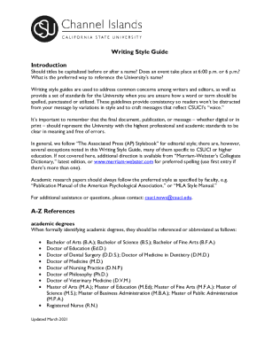 Fillable Online nau.eduwriting-style-guidetreatment-of-titlesTreatment ...