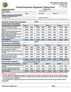 Fillable Online Secondary Containment Testing Report Form - West ...