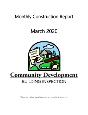 Fillable Online Downlod Monthly Construction Report Template - Office ...