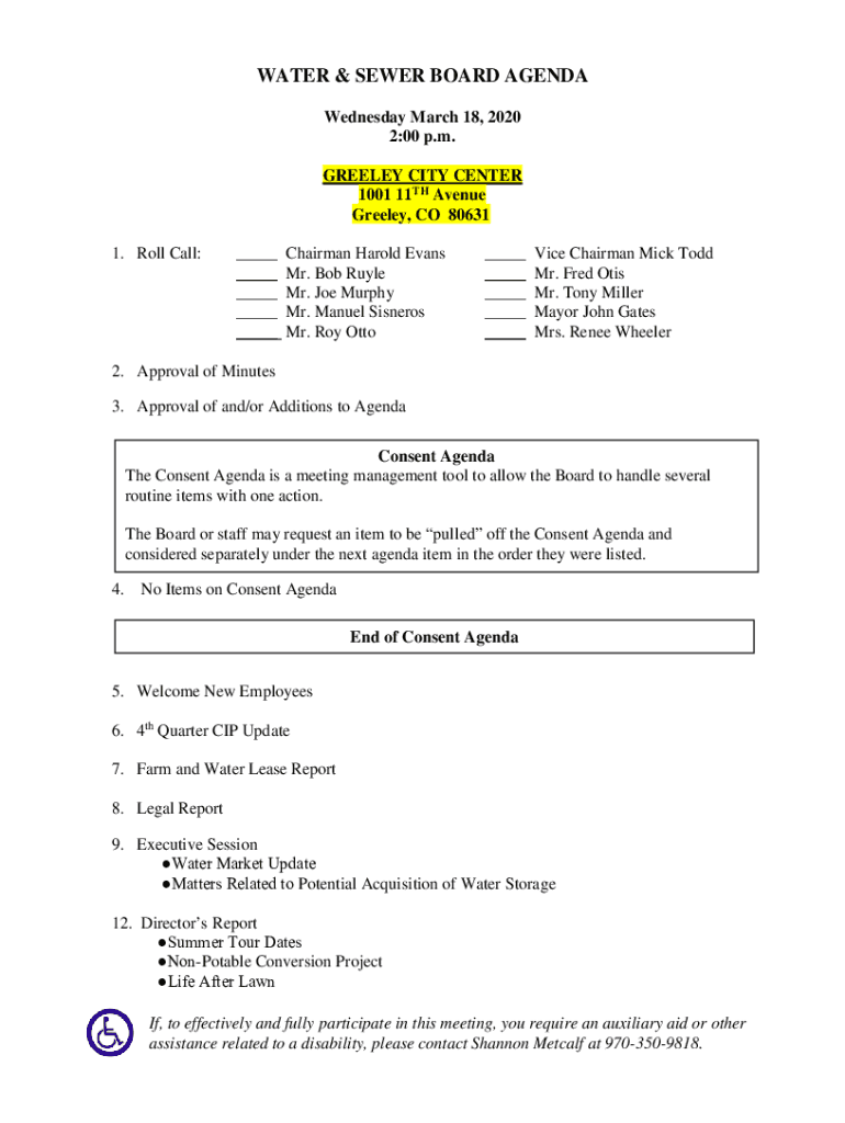Fillable Online forms.mygreeley.com water-and-sewer-utilityWater and ...