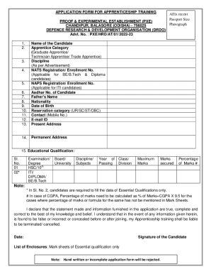 Fillable Online application form for apprenticeship training - Amazon ...