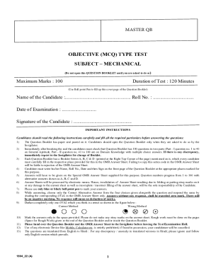 Fillable Online Mechanical Engineering MCQ Questions and Answers with ...