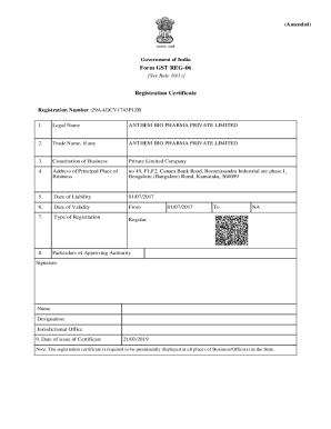 Fillable Online Gst Reg 06 - Fill and Sign Printable Template Online ...