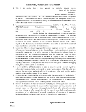 Fillable Online Self Declaration Certificate.pdf - SELF DECLARATION ...