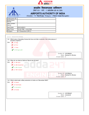 Fillable Online Participant ID Participant Name Test Center Name World ...
