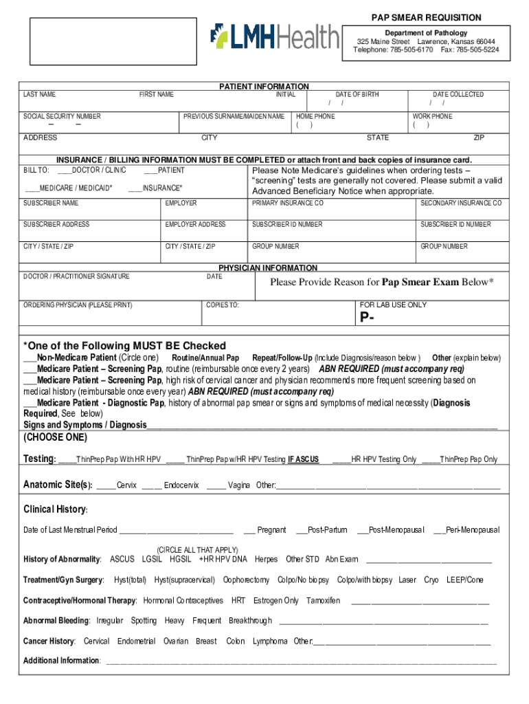 Fillable Online pathlabs.ufl.edupap-smear-test-conventionalPap Smear ...