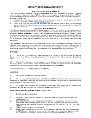 Fillable Online What Is a Data Processing Agreement (DPA)? - Ironclad ...