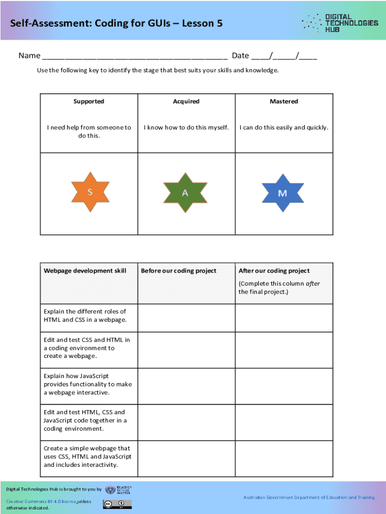 Fillable Online Coding for GUIs - Slide Sorter - Digital Technologies Hub Fax Email Print ...