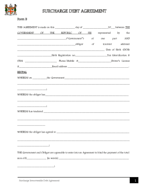 Fillable Online SURCHARGE INFORMATION FORM - economy.gov.fj Fax Email Print - pdfFiller