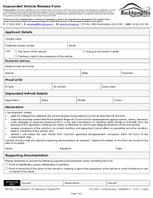 Fillable Online releaseforms.orgvehicle-release-formVehicle Release ...
