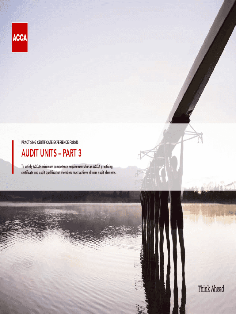 Fillable Online Practising certificate experience forms (PCEFs)ACCA ...