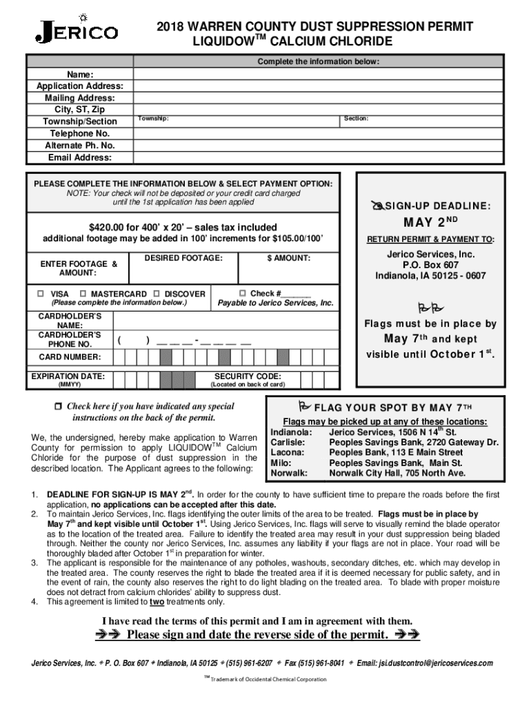 Fillable Online Dust Control and Base Stabilization with Liquidow ...