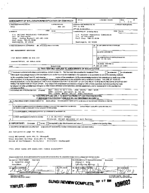 Fillable Online Modification No. 004 to Contract No. NRC-29-09-529. Fax ...