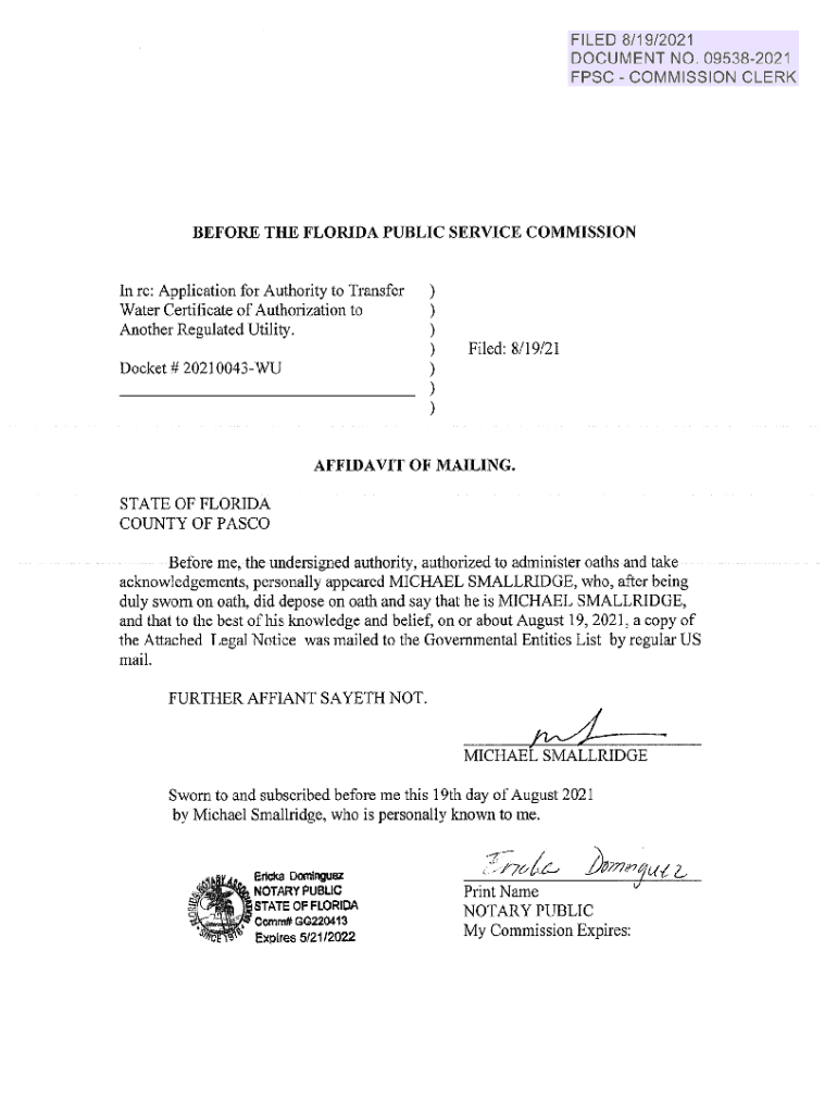 Fillable Online FPSC Commission UpdatesMay2021 - Florida Public Service ...