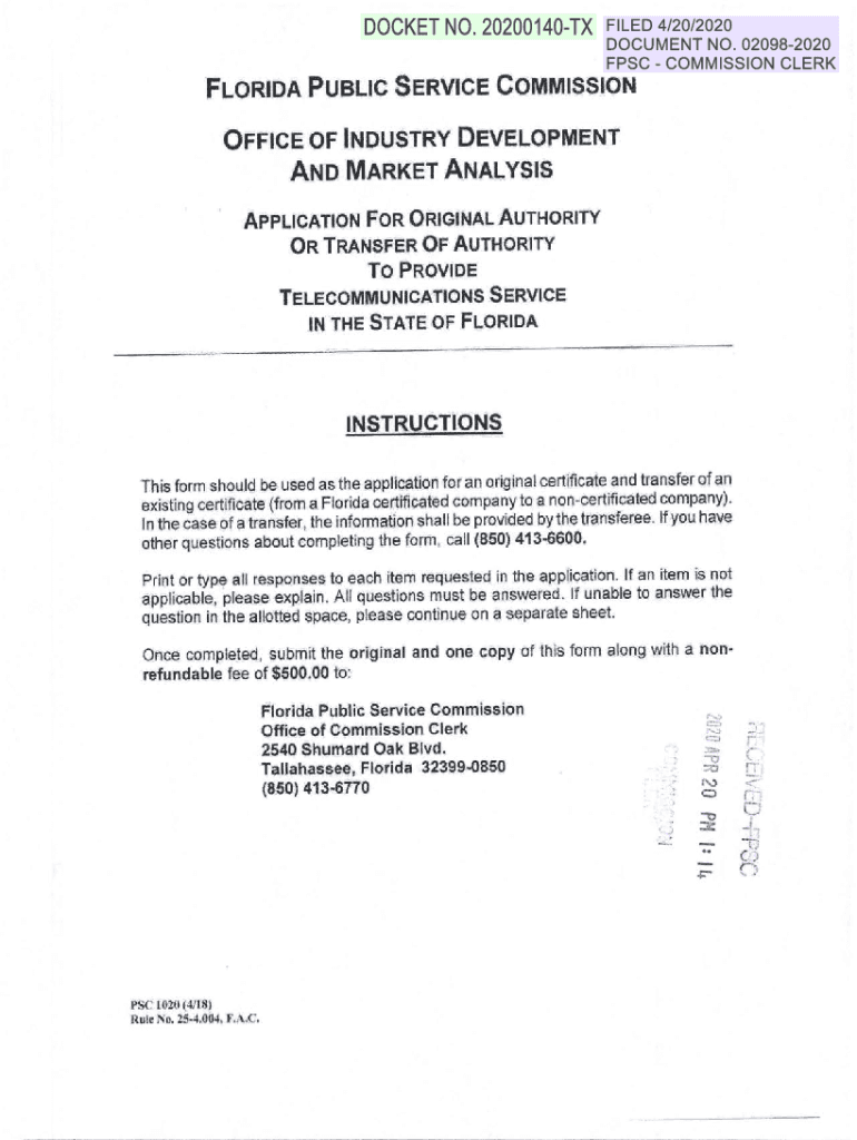 Fillable Online Docket No: 20-035-04Public Service Commission - Utah ...