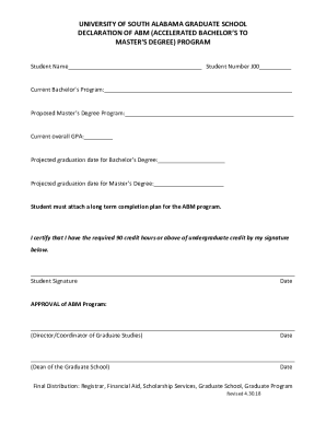 Fillable Online ABM DECLARATION FORM. ABM DECLARATION Fax Email Print ...